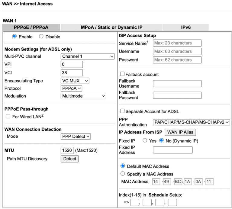 Configuring A Draytek Vigor Router | Exa Networks