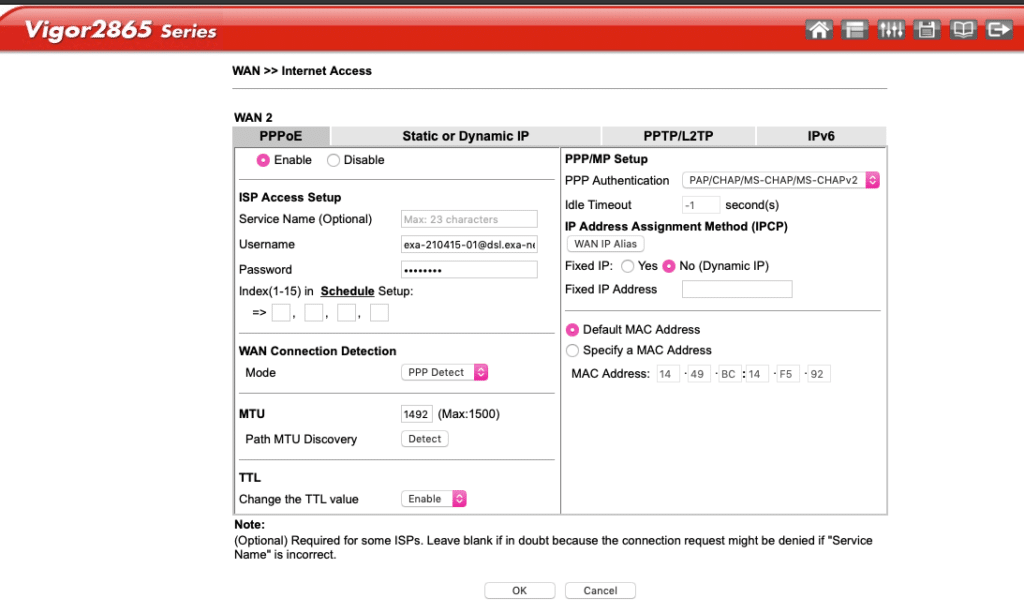 Configuring A Draytek Vigor Router Exa Networks