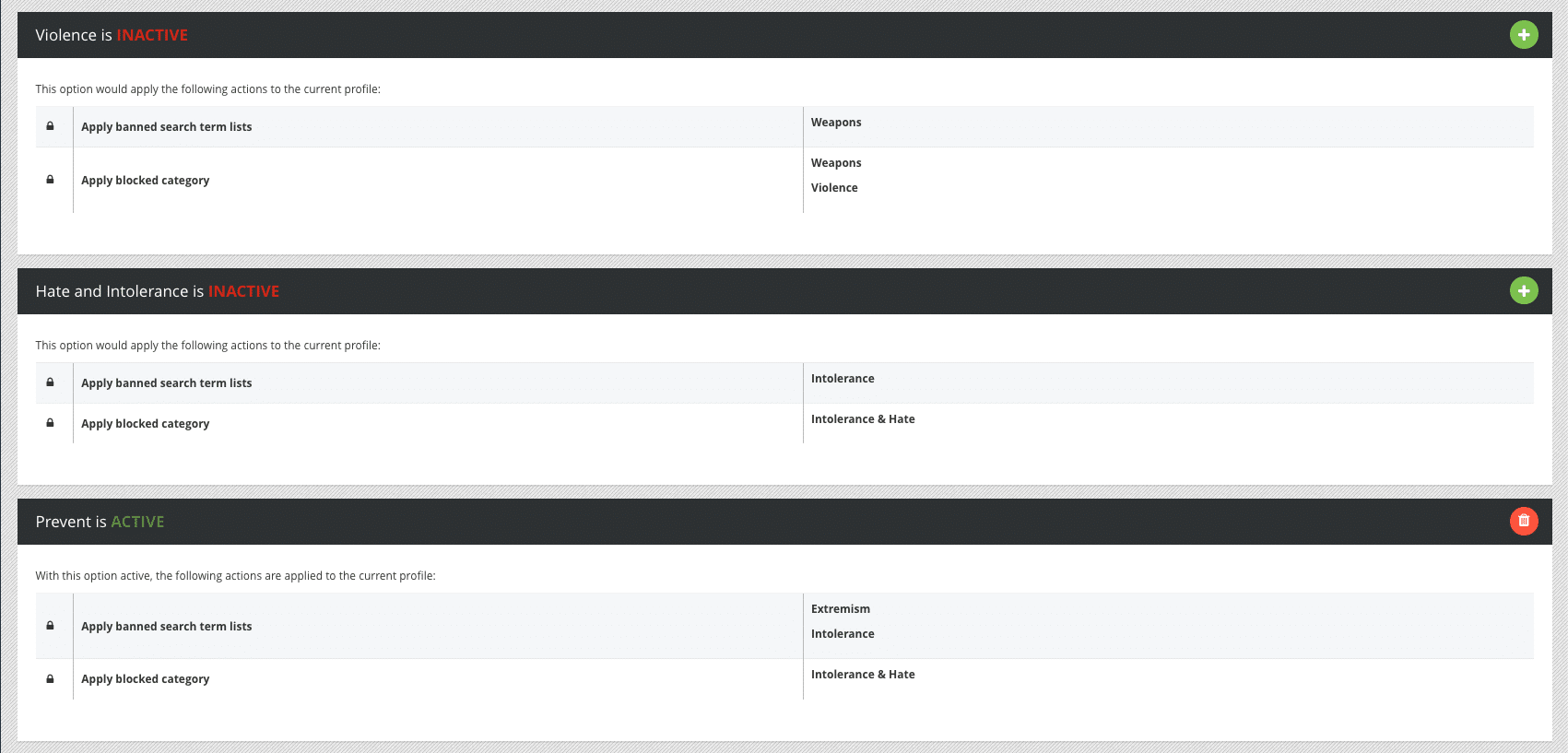 Create A SurfProtect Filtering Profile | Exa Networks